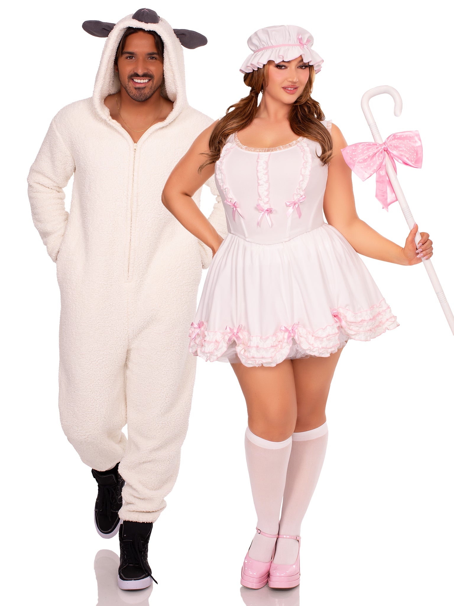 Plus Shepherdess & Sheep Couples Costume – Leg Avenue