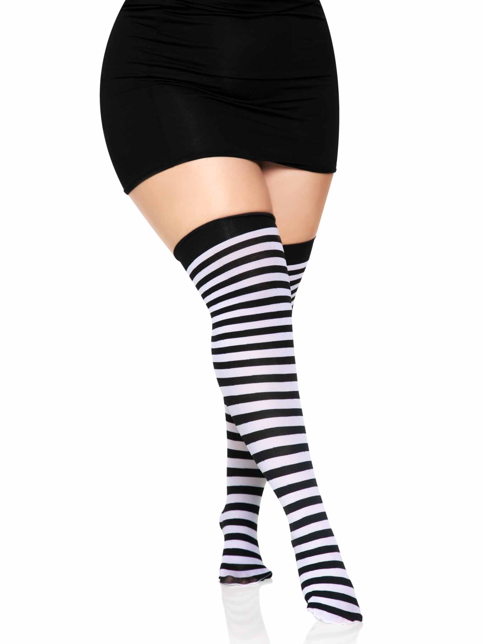 Striped Stockings, Women's Plus Size Hosiery | Leg Avenue