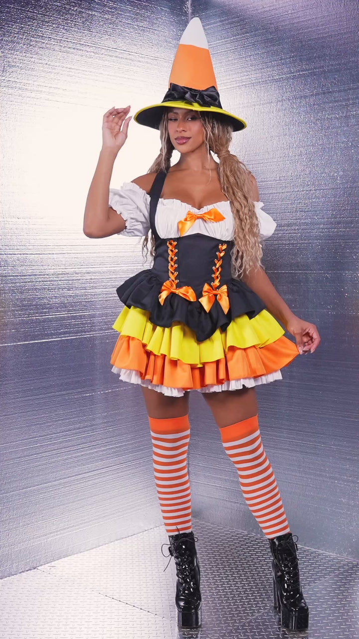 Candy Corn Witch Costume, Halloween Costumes | Leg Avenue