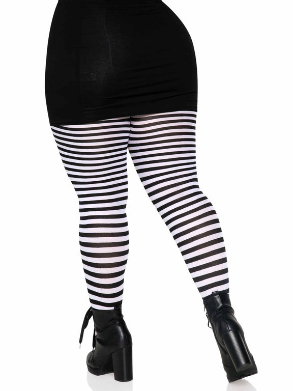 Plus Size Striped Women's Tights, Sexy Hosiery | Leg Avenue